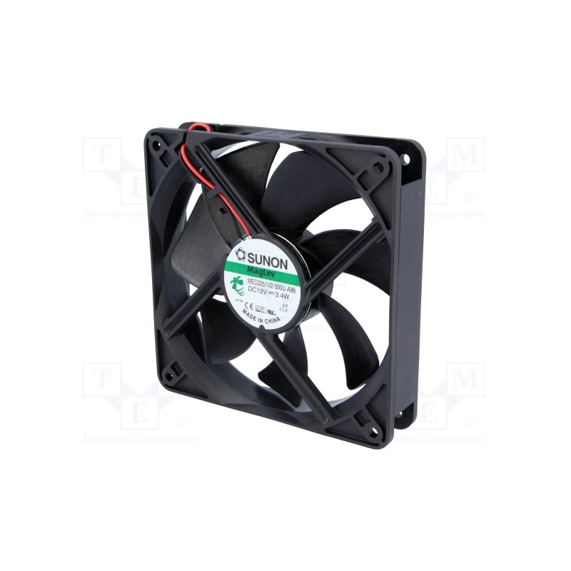 VENTOLA 120X120X25mm ASSIALE 12V DC