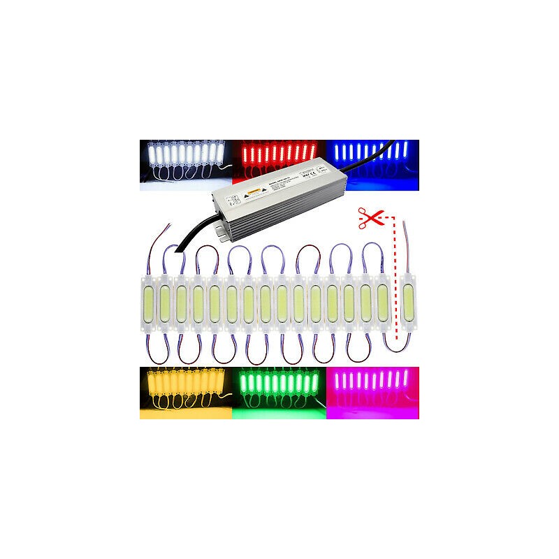 MODULO COB LED 12V 3W ROSSO MISURE 8cm X 3,5cm
