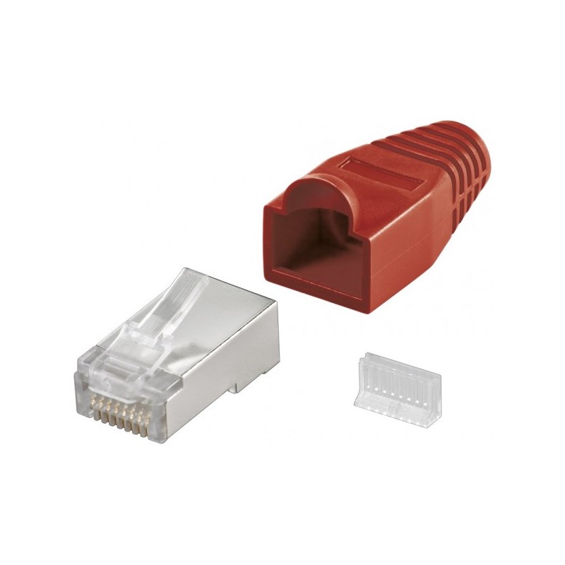 CONNETTORE RJ45 + COPERTURA ANTIPIEGA