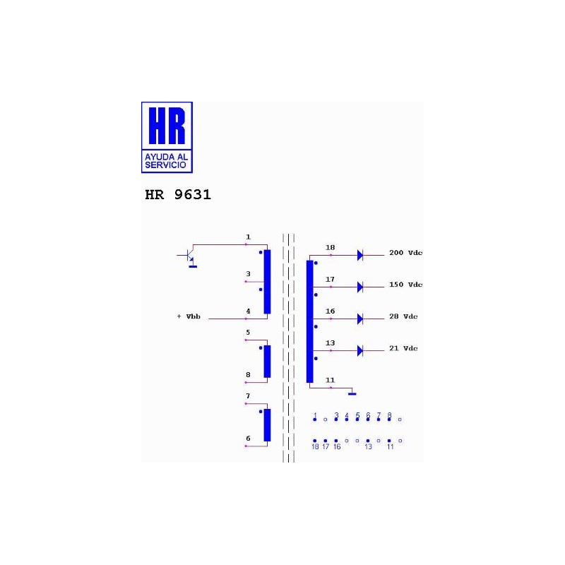 HR9631 TRASFORMATORE SWITCH